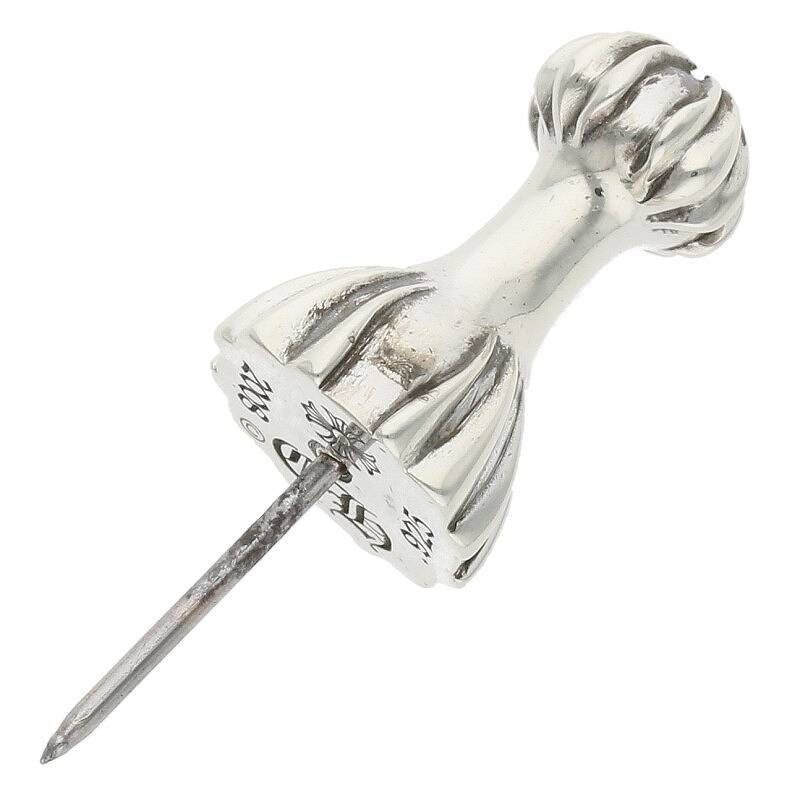 Chrome Hearts 1 Diamond Cross Ball Silver Pin PUSH PIN | Grailed