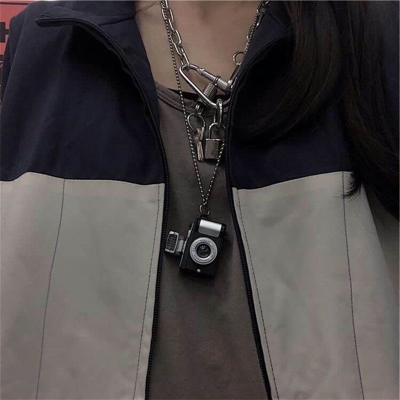 Chain × Cuban Link Chain × Diamond Pendant Flash Pendant Chain Necklace ...