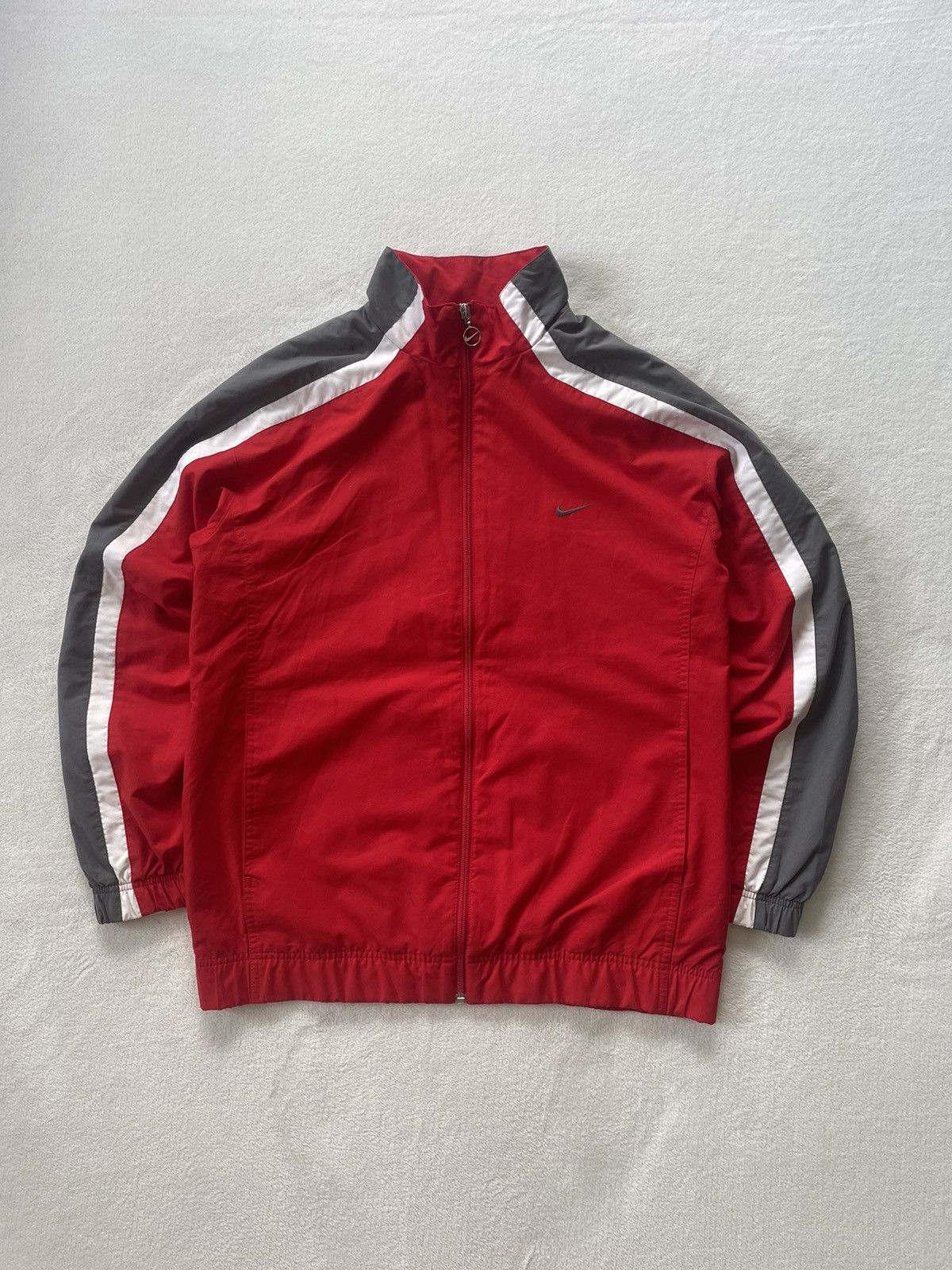 Nike 🍓 NIKE RETRO TRACK JACKET BACK SWOOSH LOGO Y2K 90’s | Grailed