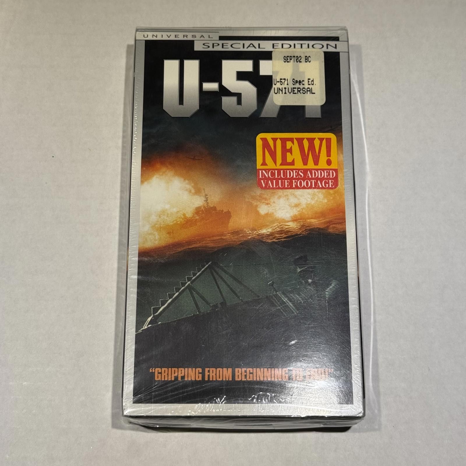 Universal Studios U-571 Special Edition VHS SEALED 2001 Print RARE Hype ...