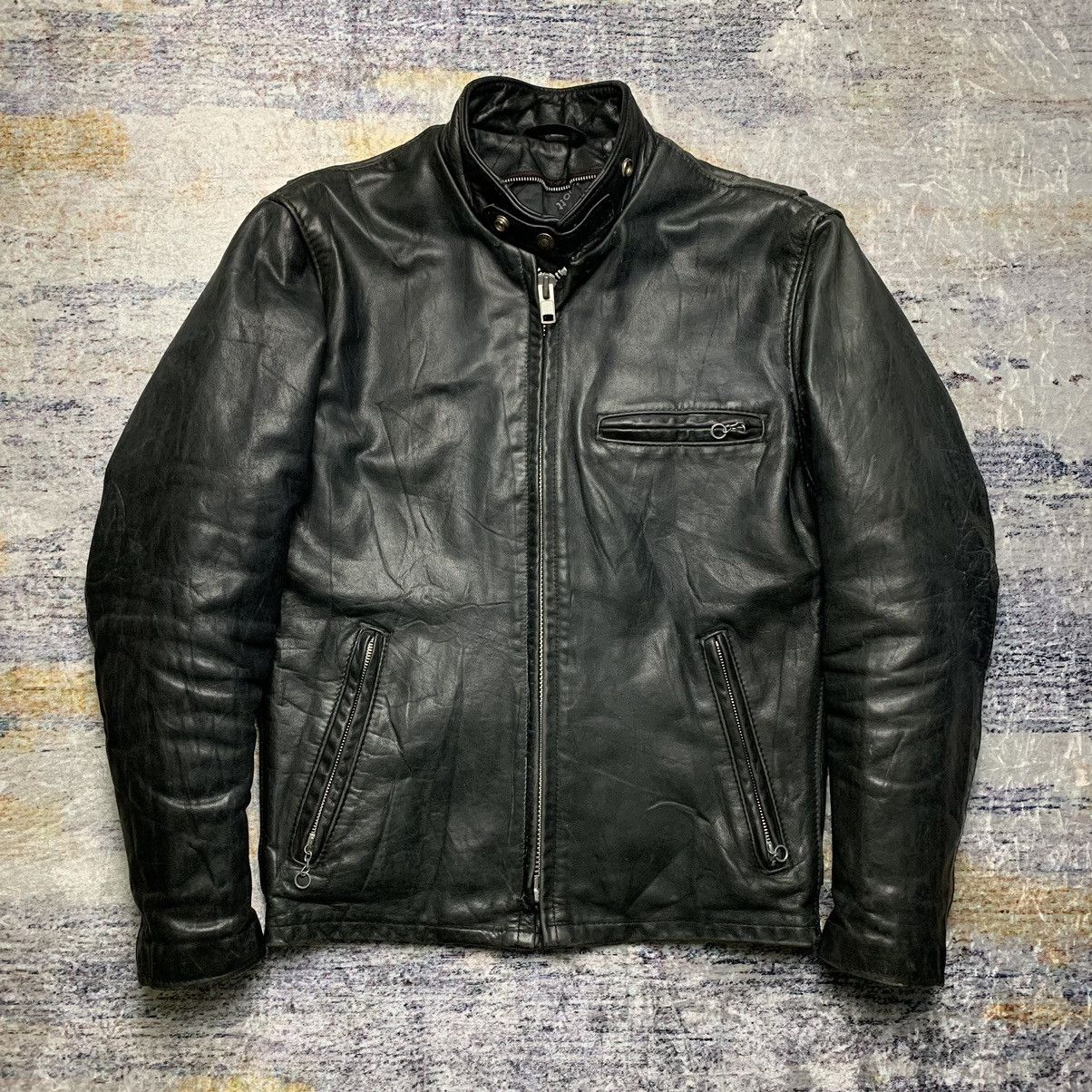 Schott × Vintage Vintage schott 141 classic racer leather motorcycle ...