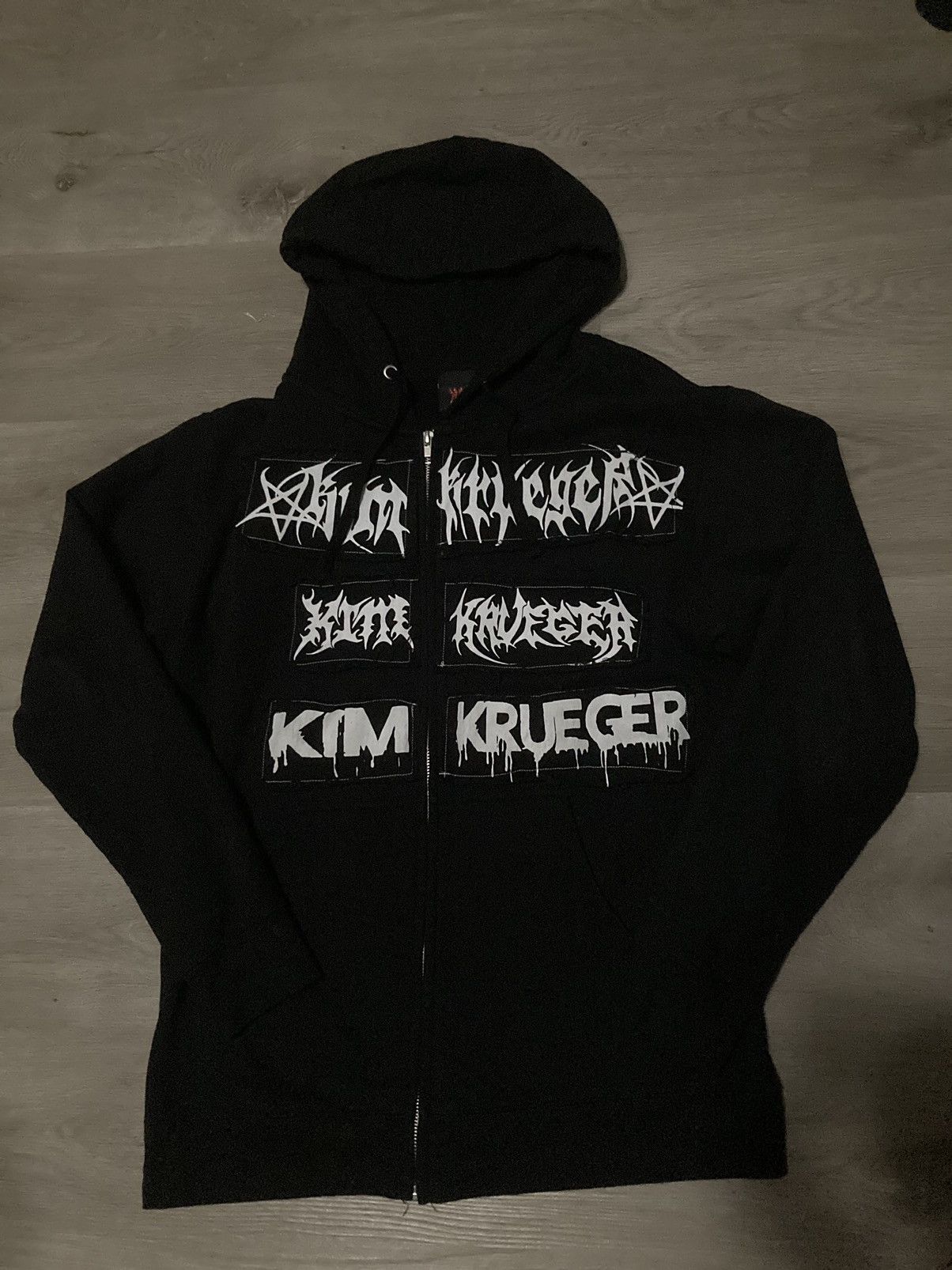 Archival Clothing × Kim Krueger × Streetwear Kim Krueger Black hoodie ...