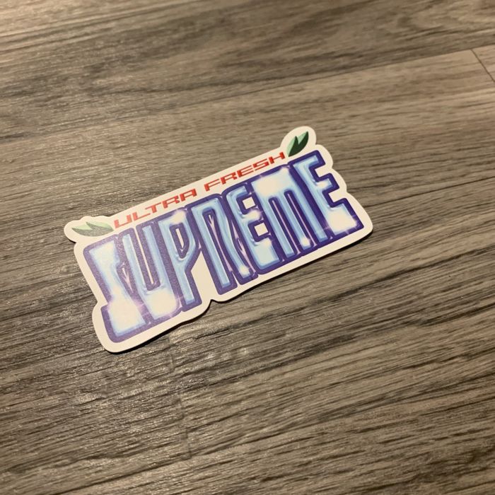 Supreme White Supreme Ultra Fresh Sticker | Grailed