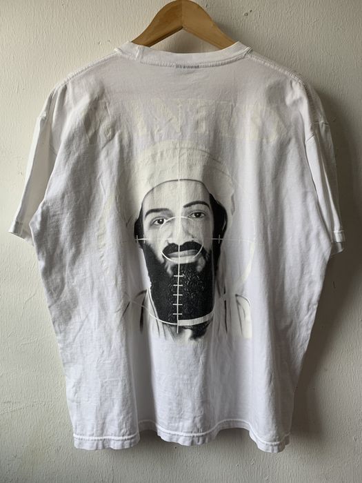Vintage Vintage 2000s Osama Bin Laden Wanted Boxy Bootleg Rap Tee | Grailed