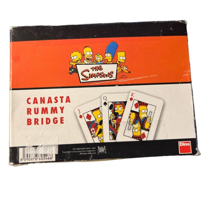 The Simpsons The Simpsons RARE 2 decks of cards by Dino 2007 vintage ...