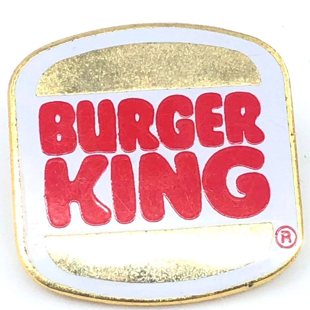 Pins Burger King Logo Vintage 90's Gold Enamel Pin | Grailed