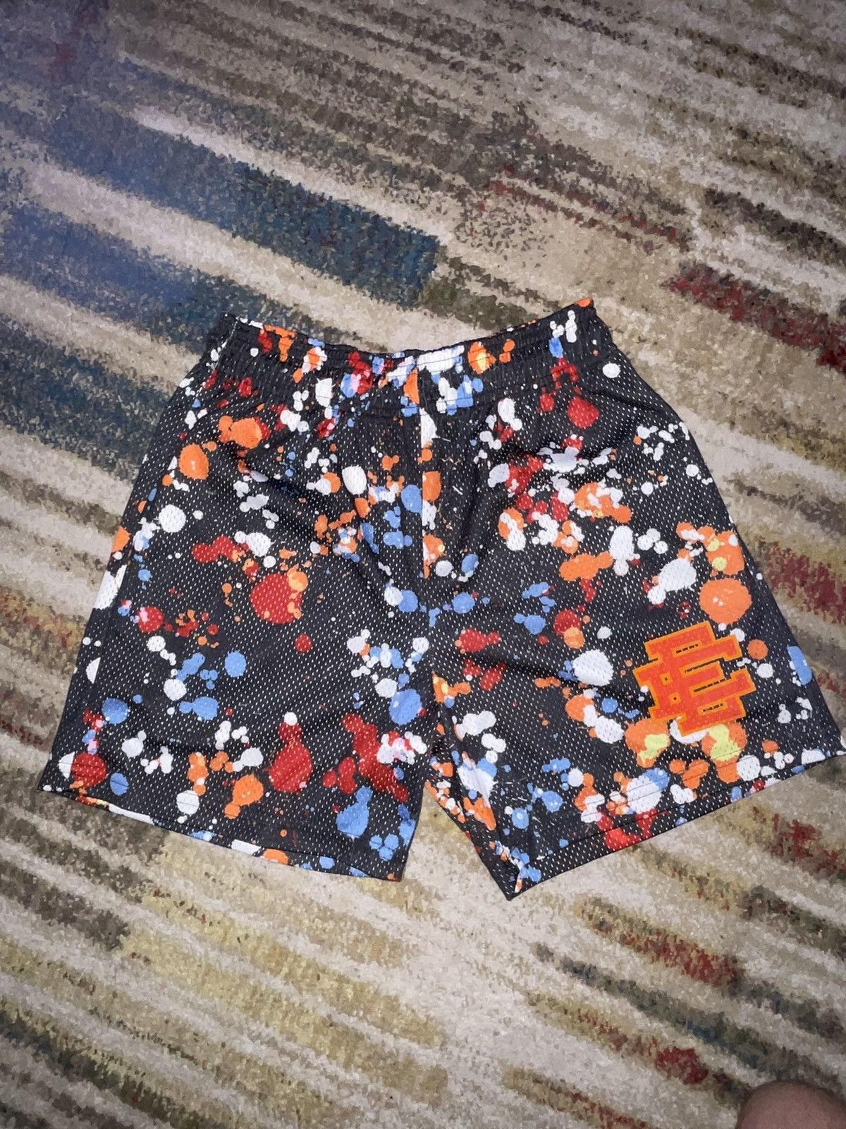 Eric Emanuel Eric Emanuel Paint Splatter Shorts | Grailed