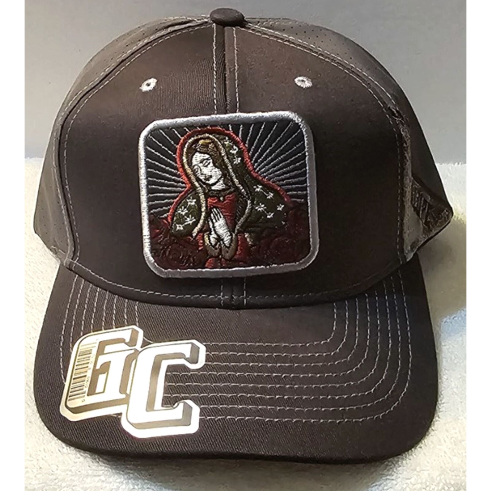 Vintage GUADALUPE VIRGIN MARY ROSE PRAY FLOWER RELIGIOUS SNAPBACK ...