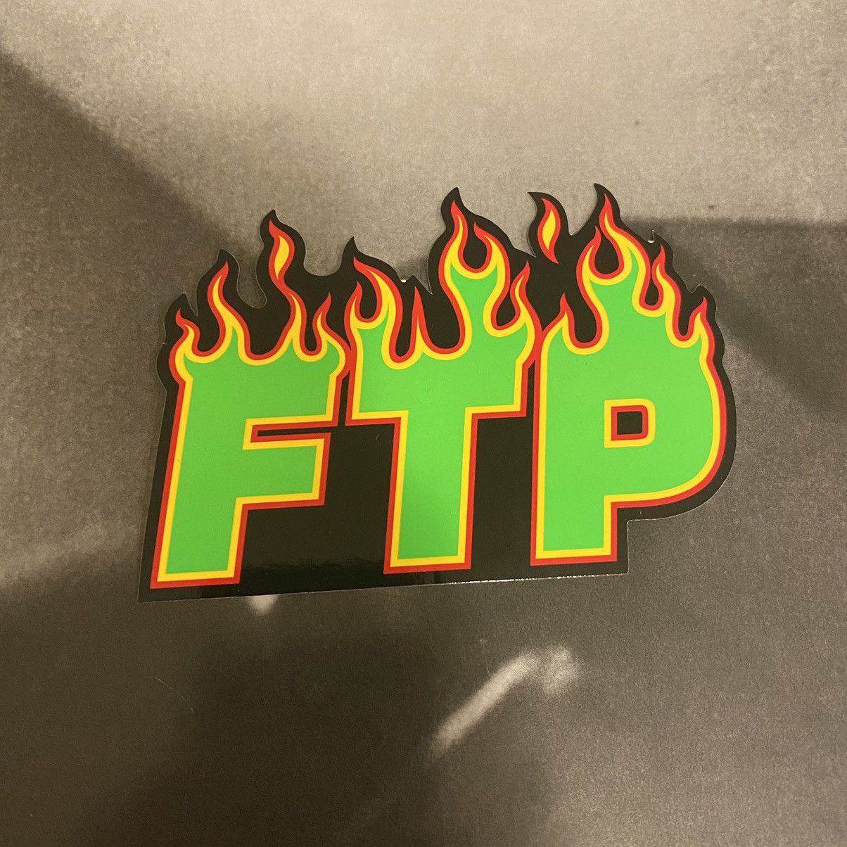 Fuck The Population FTP x Thrasher Flame Sticker | Grailed
