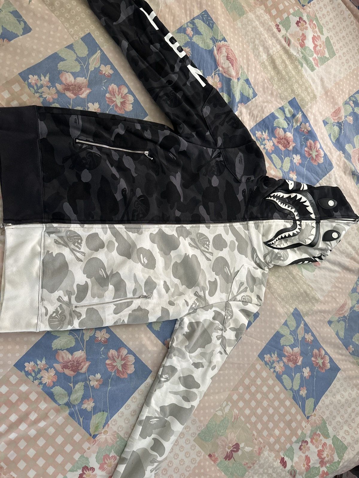 Bape Bape x Neighborhood Split Camo Shark | Grailed
