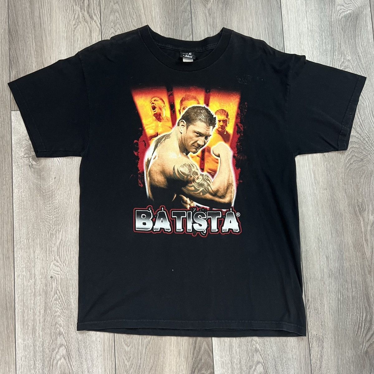 Vintage Vintage WWE 2000s Batista Black T-Shirt Large Wrestling | Grailed