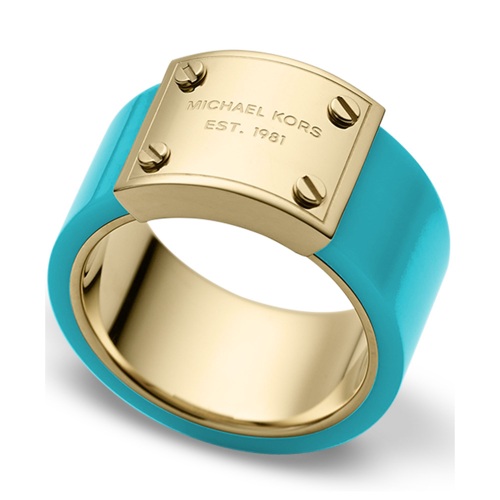 Michael kors plaque ring store