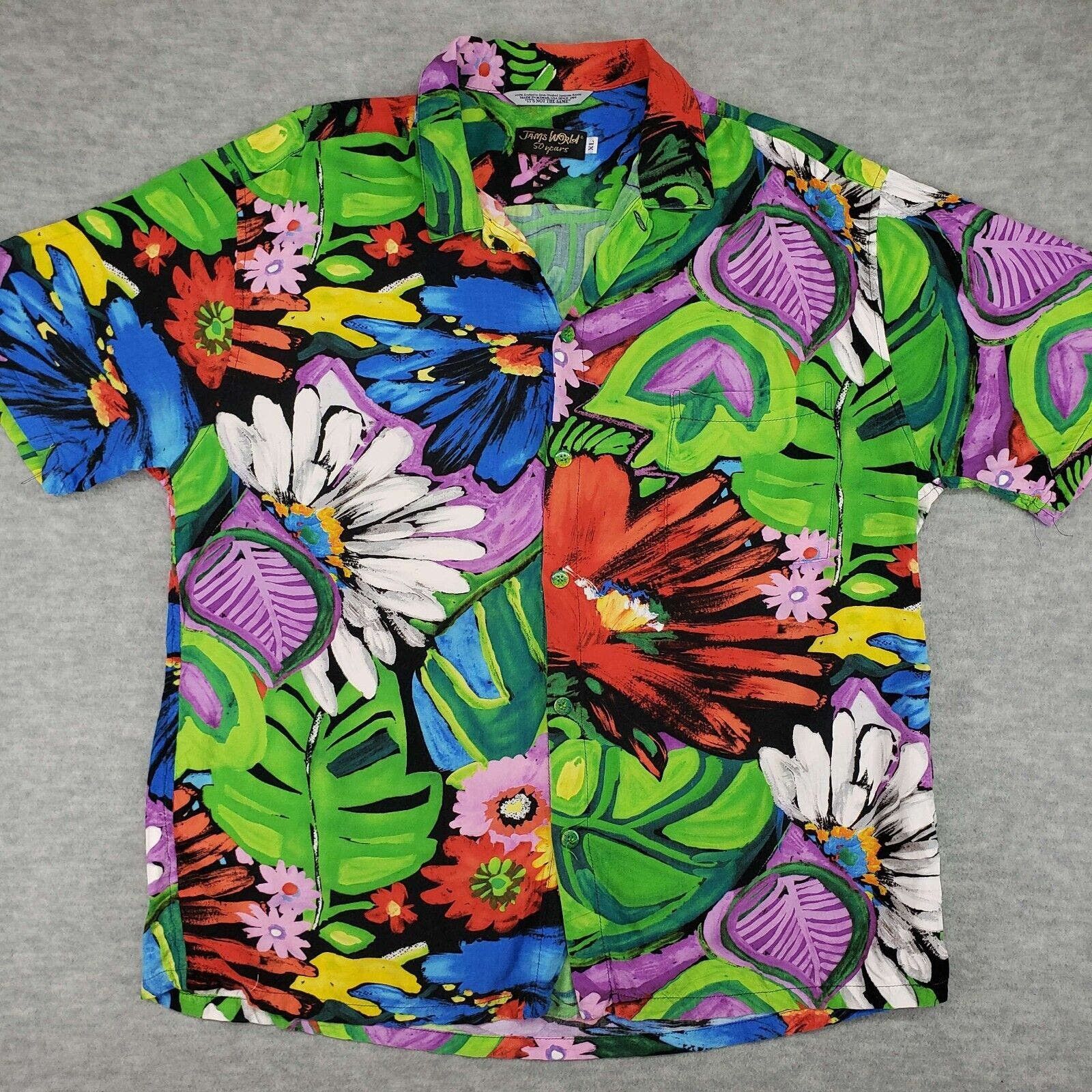Jams World Jams World Limited Edition Mens XL 50 Years Hawaiian Shirt ...