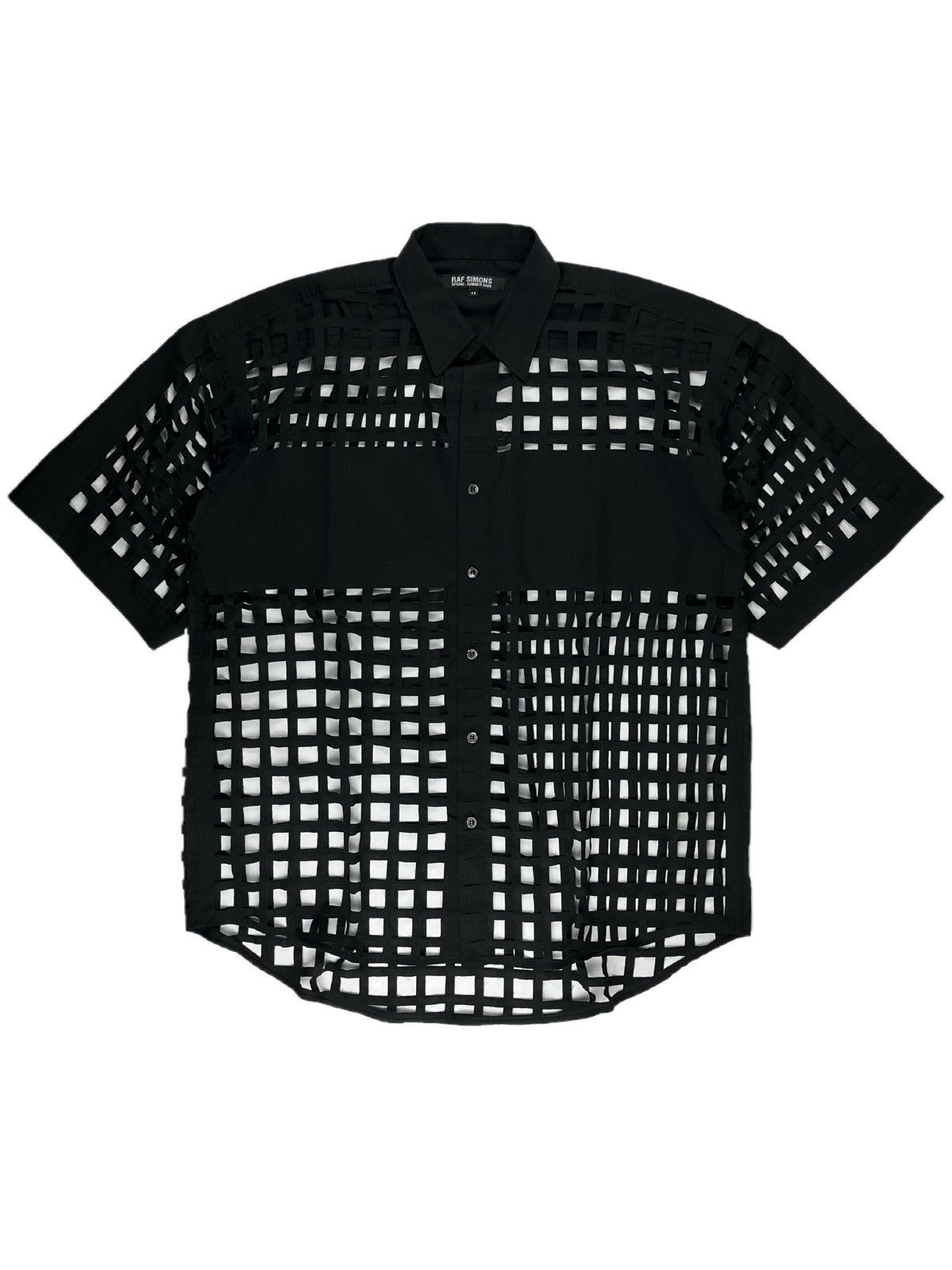 Raf Simons SS06 Raf Simons Laser Cut Net Buttonup Shirt Icarus Surgit ...