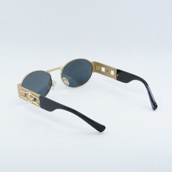 Versace NEW VERSACE VE2264 100287 MATTE GOLD / DARK GREY SUNGLASSES ...