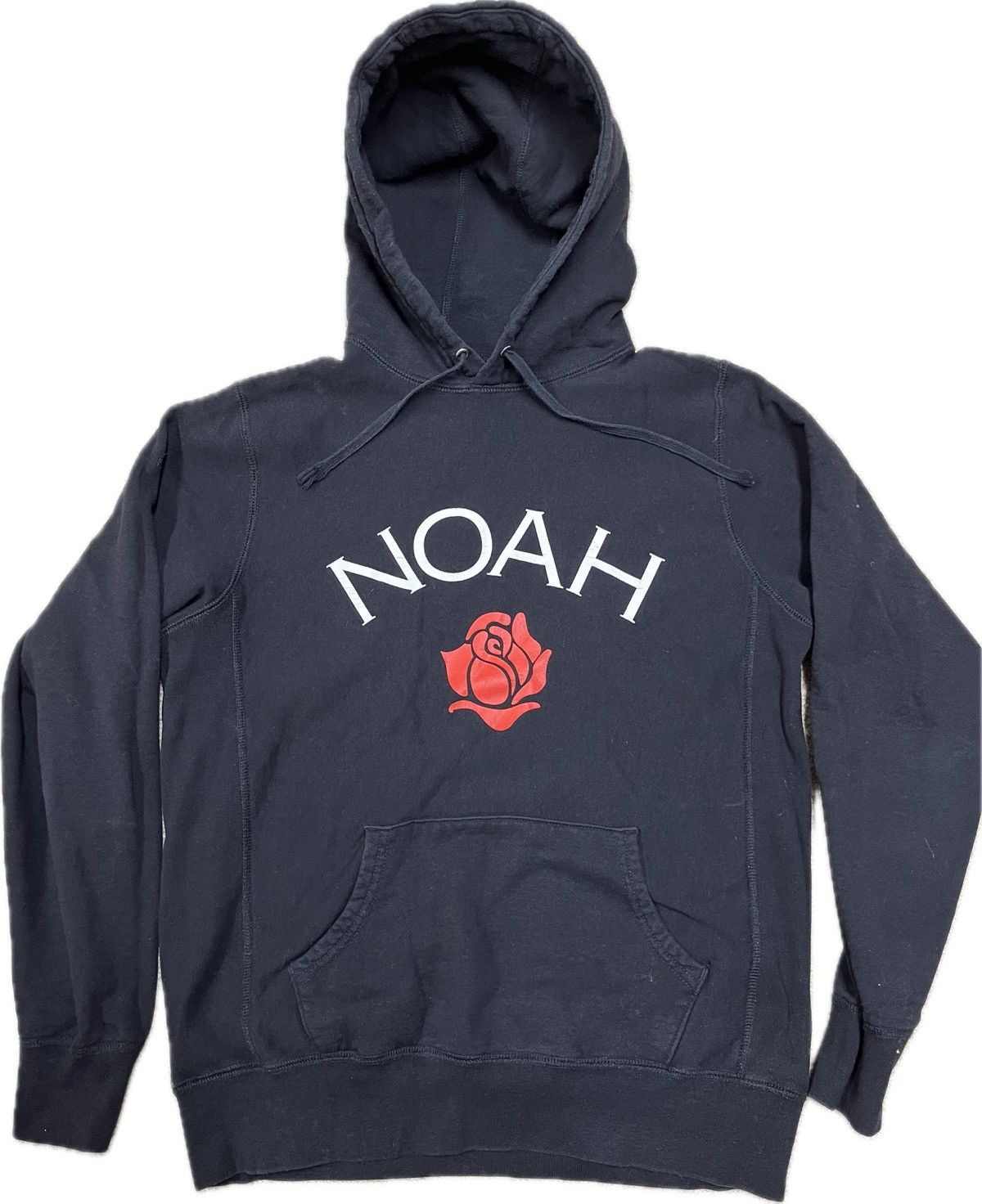 Noah Noah Rose Logo Hoodie FW19 Black Pre-Owned | Grailed