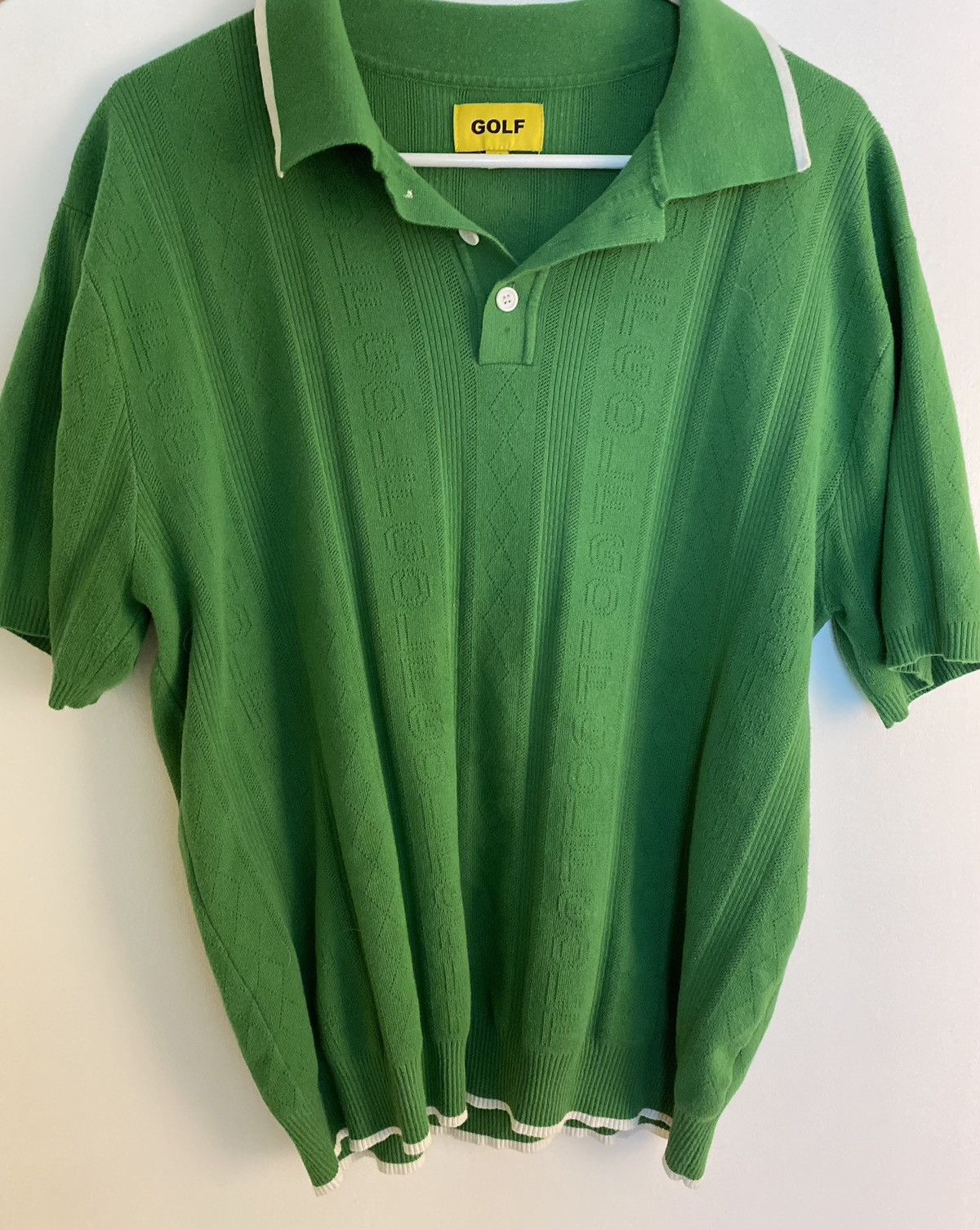 Golf Wang Golf Wang Green Knit Polo | Grailed
