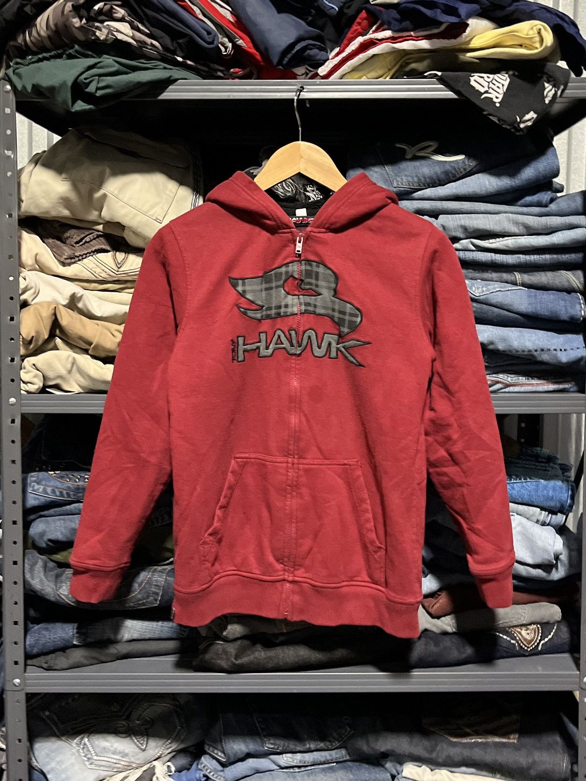 Vintage Crazy Y2K Tony Hawk Mall Goth Skater Punk Zip-Up Hoodie | Grailed