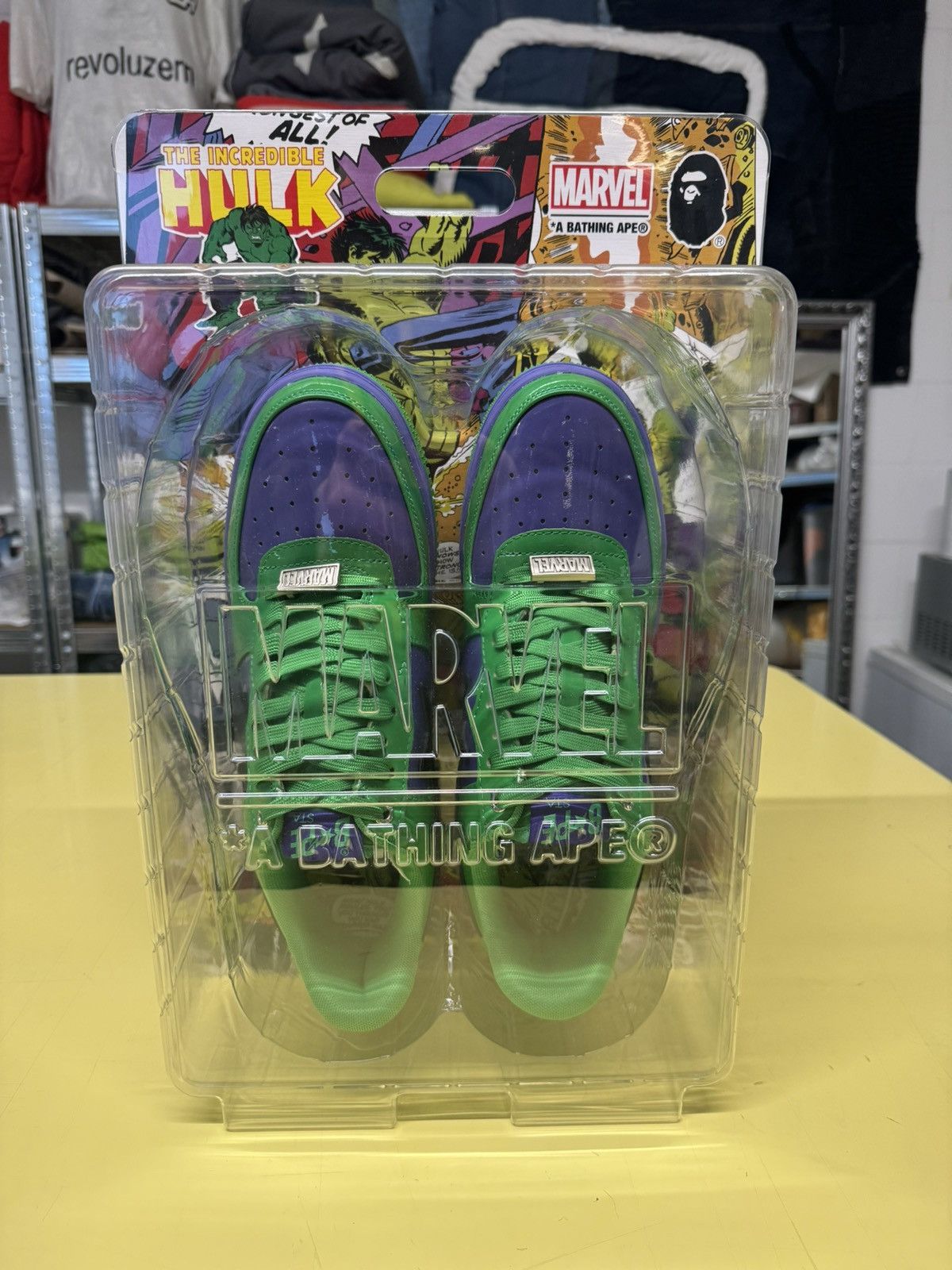 Bape × Marvel Comics Bape x Marvel Hulk Bapesta | Grailed