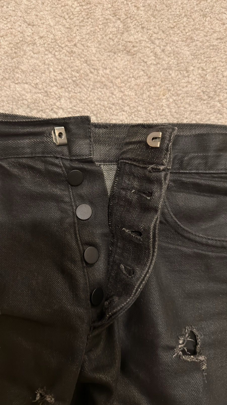 Dior Dior Homme SS04 Waxed Strip Denim | Grailed