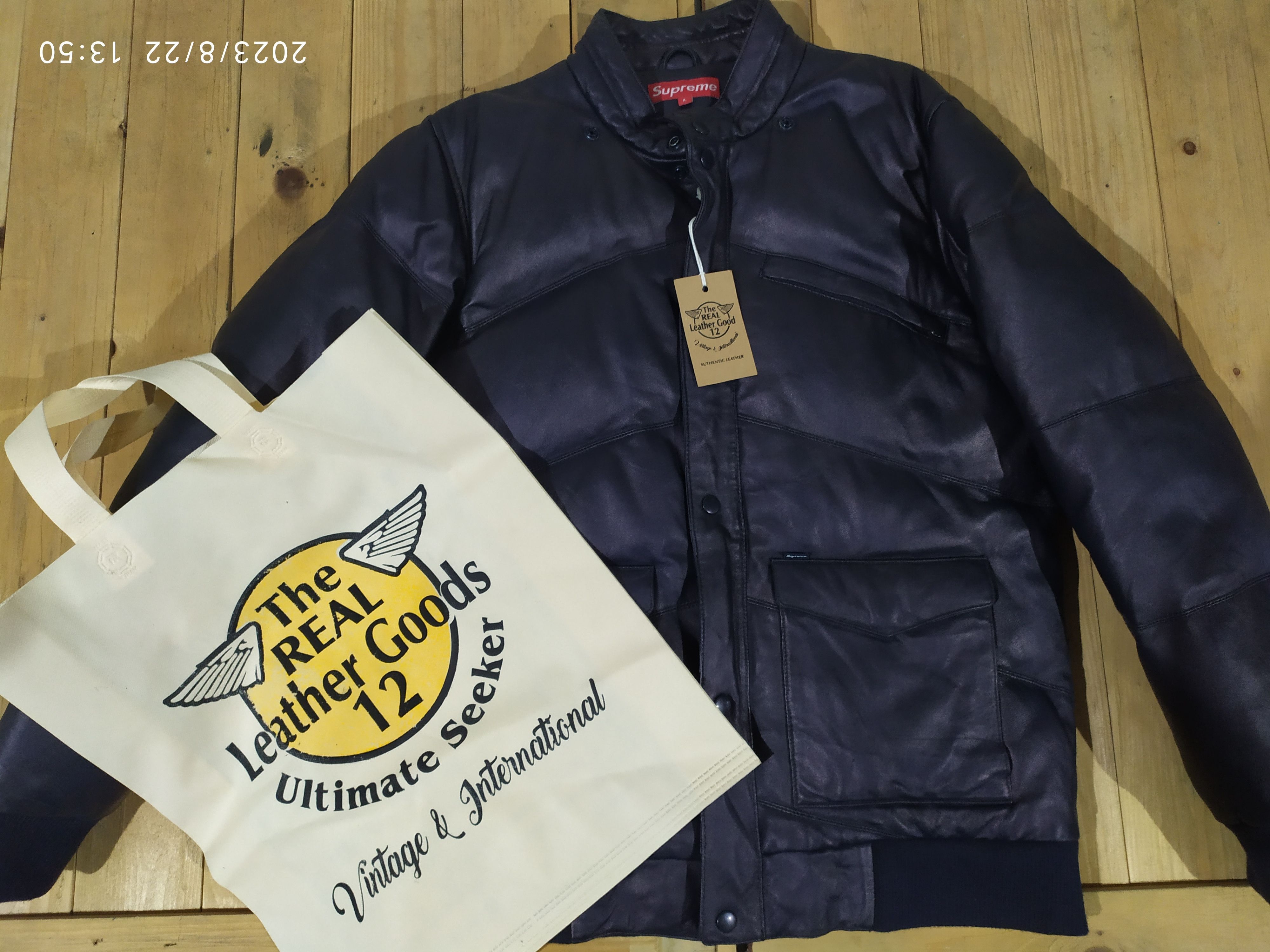 Supreme SUPREME NYC LEATHER DUCK DOWN JACKET 07AW | Grailed