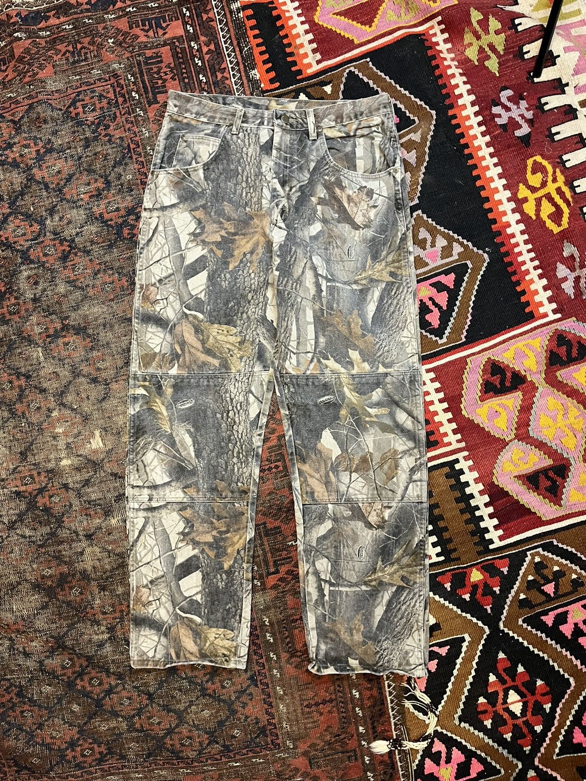 Vintage Vintage realtree wrangler double knee denim jeans | Grailed