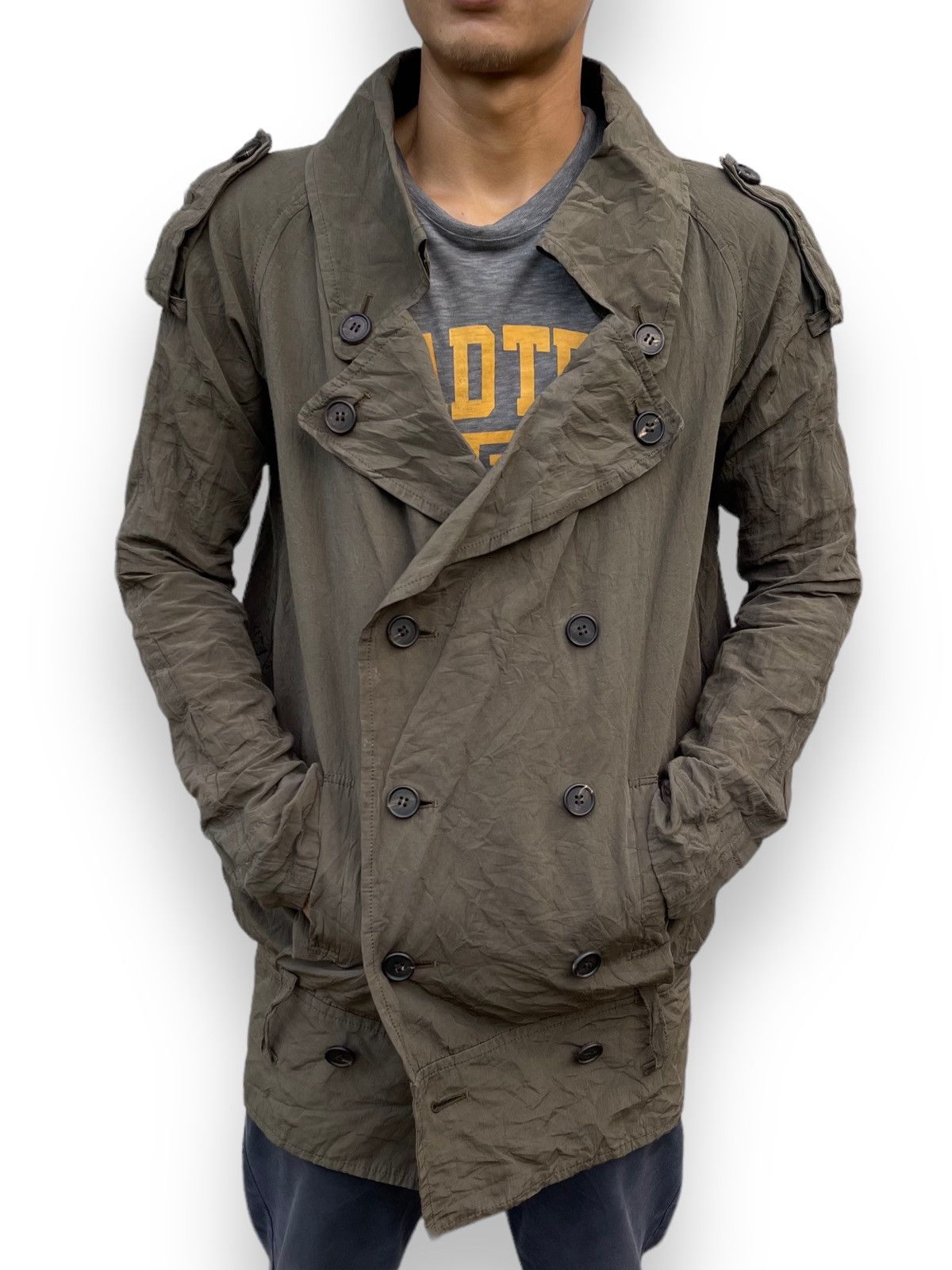 Vintage 🔥Vintage HISUI AD2008 Double Breasted Military Design Jacket ...