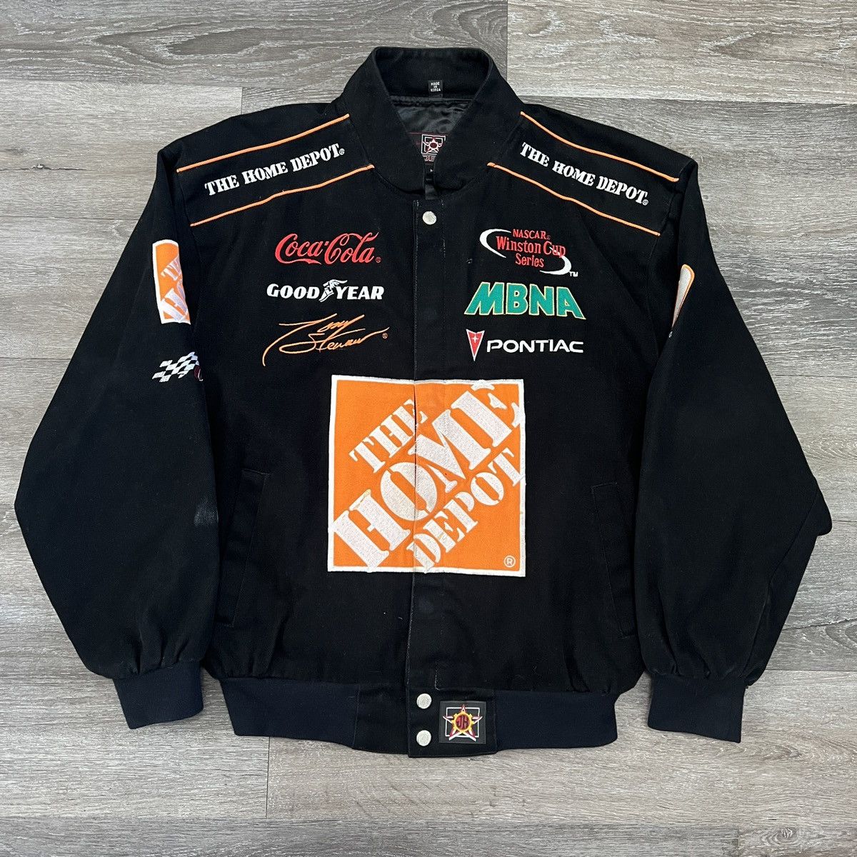 Vintage Crazy Vintage 90s JH design nascar Home Depot racing jacket ...