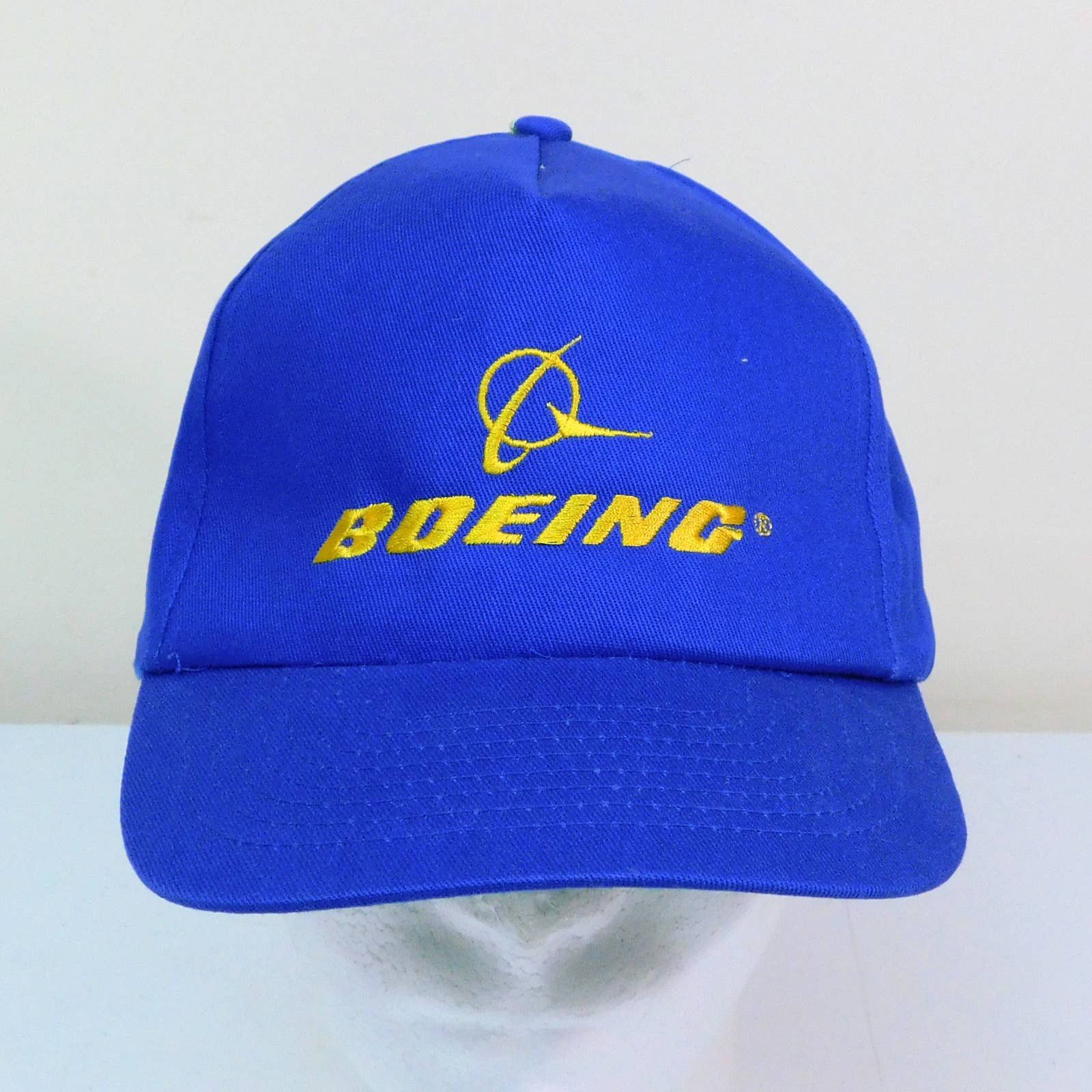 Kc,S Leathercraft 90s Boeing Baseball Hat Cap Adjustable Snapback Blue ...