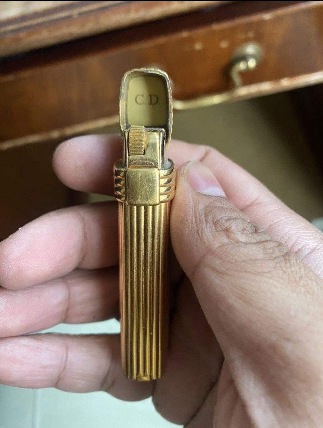 Dior Rare vintage christian dior gold platted lighter | Grailed