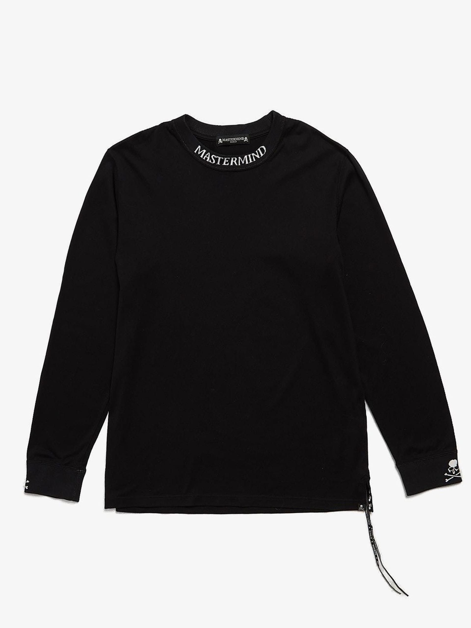 Mastermind World Black Logo Printed Cotton Longsleeve | Grailed