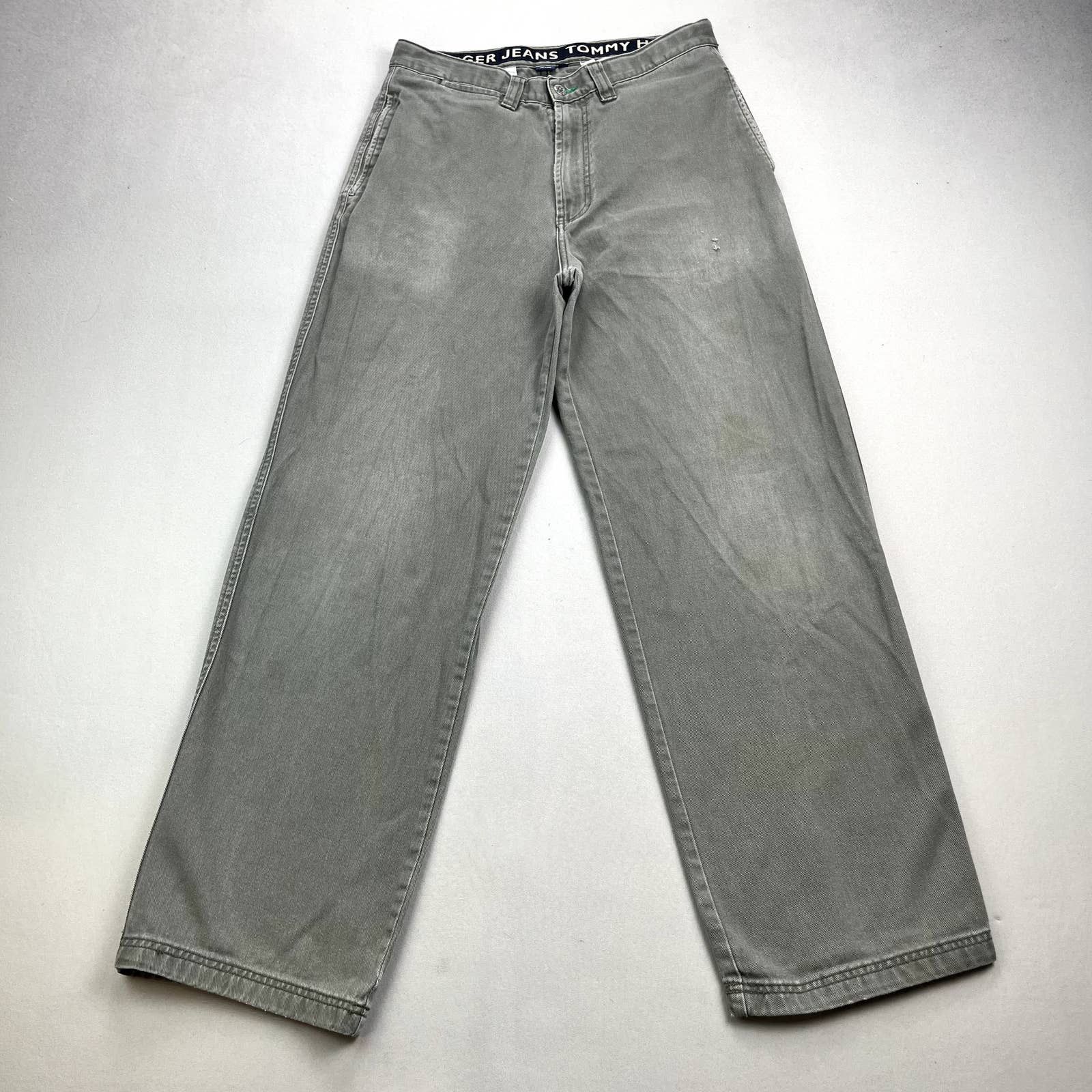 Tommy Hilfiger Tommy Hilfiger Jeans Mens 32x32 Olive Gray Denim Relaxed ...