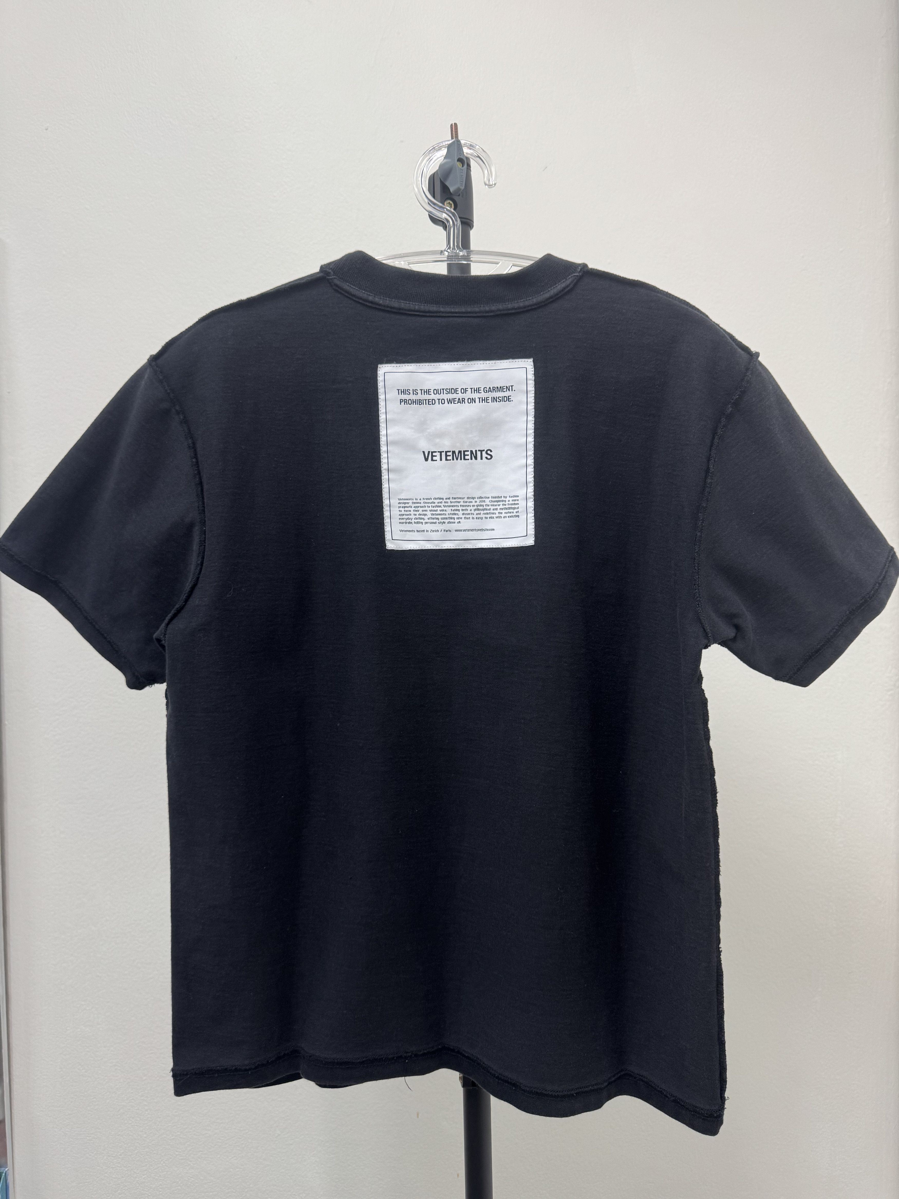 Vetements Inside Out Cropped Tee Demna Era | Grailed