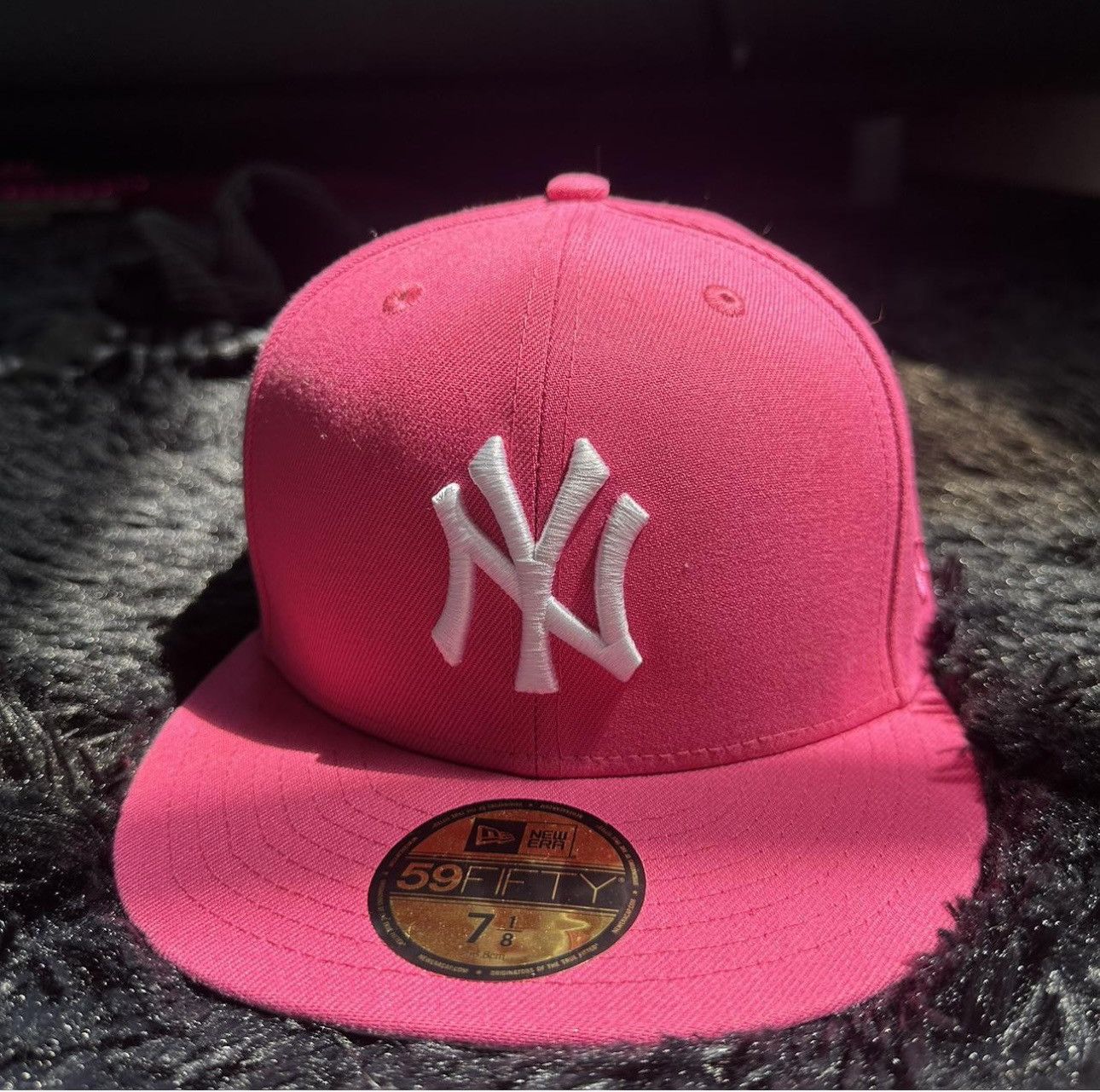 New Era × Streetwear New Era/MLB bright pink yankees fitted hat | Grailed