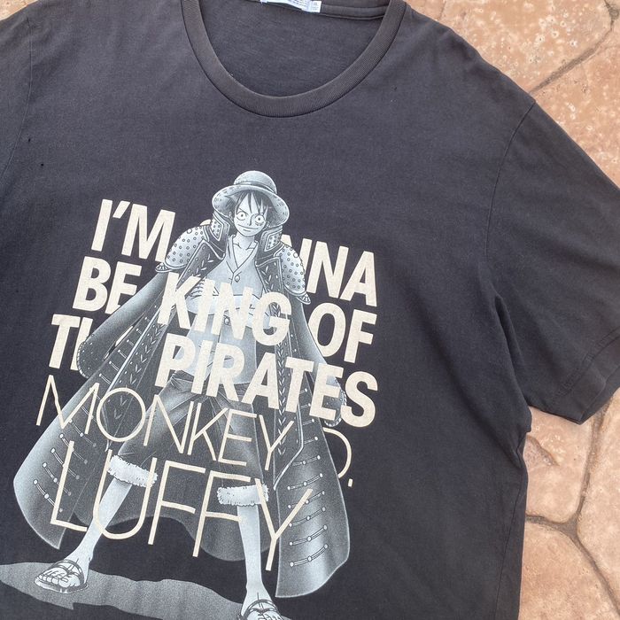 Uniqlo Faded Monkey D. Luffy King Of The Pirates OnePiece Anime Tee ...