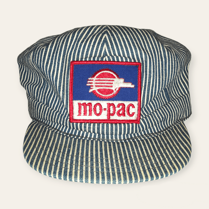 Vintage Mo-Pac Missouri Pacific Railroad Kaint Shrink Engineer Hat ...