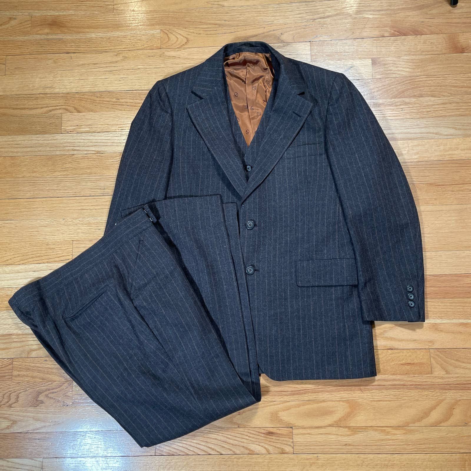 Christian Dior Monsieur Vintage 70s Christian Dior 3 Piece Wool Suit ...
