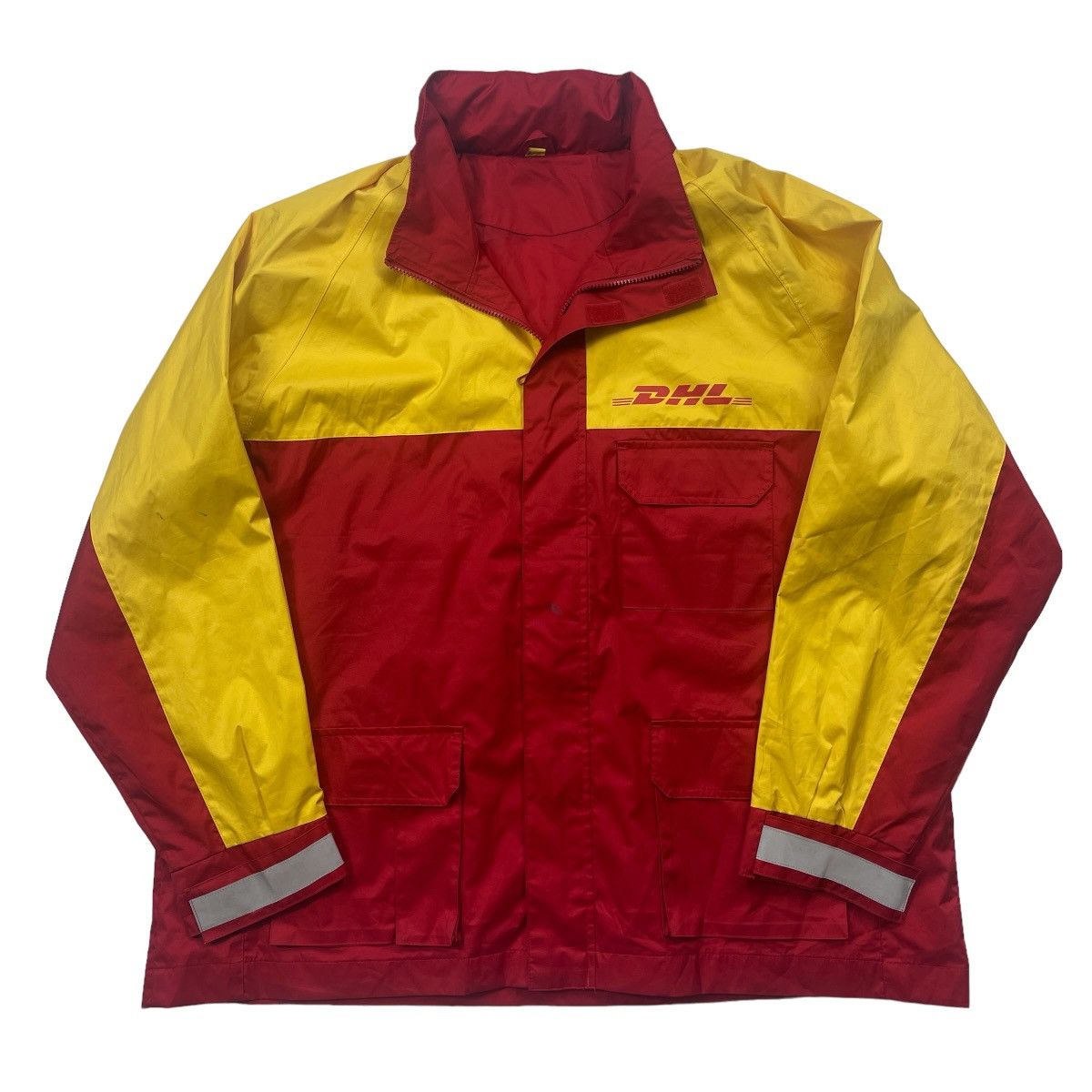 Dhl × Vintage Vintage DHL Couriers Uniform Reflective Jacket Size XXL ...