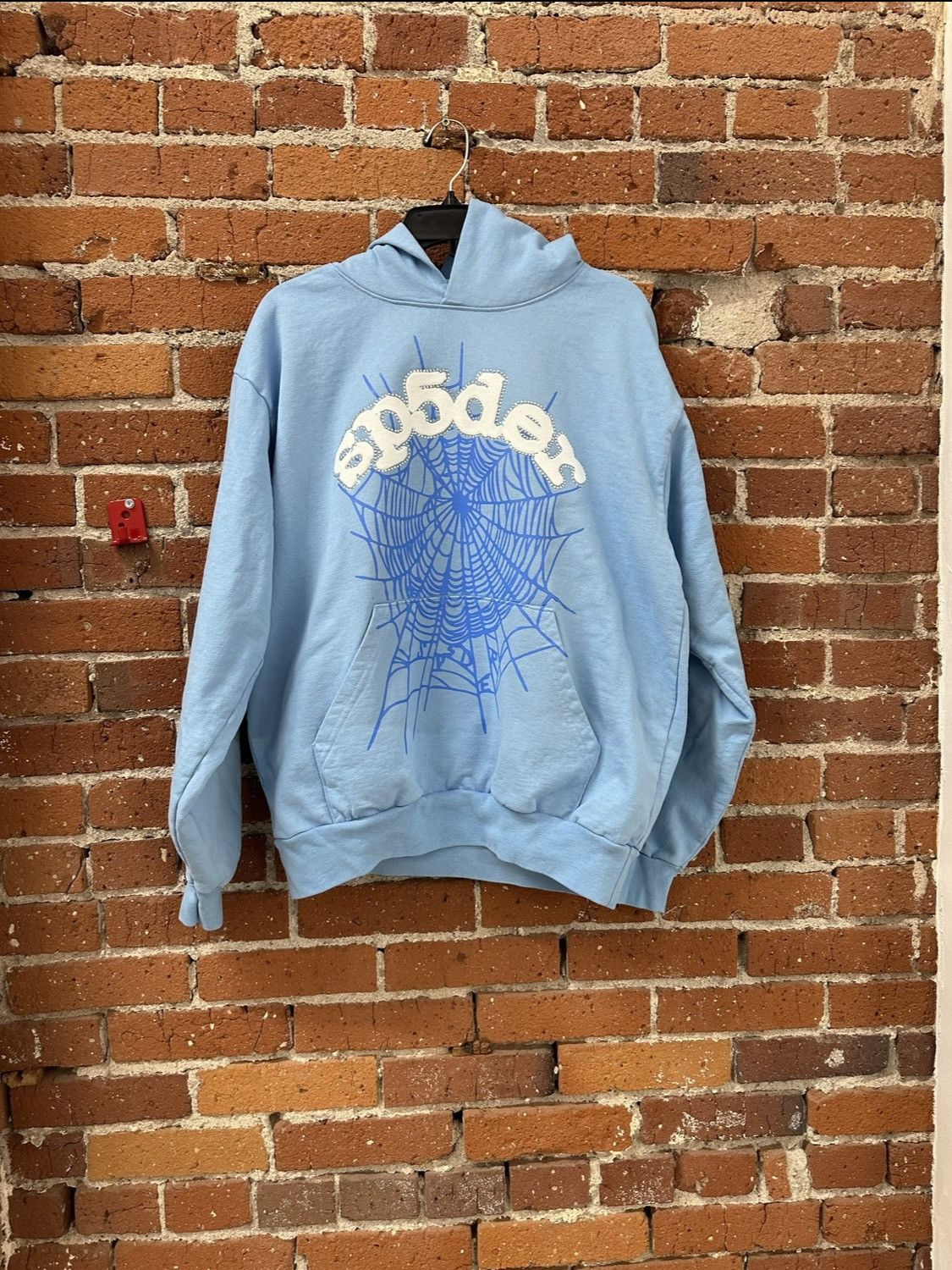 Spider Worldwide Sp5der Sky Blue Hoodie Grailed