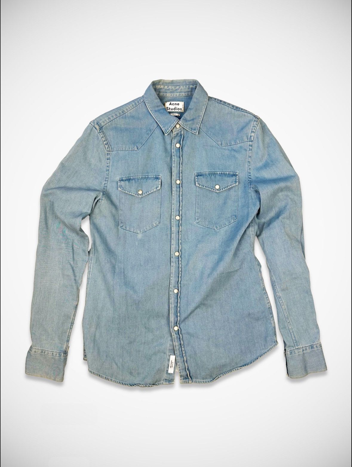 Acne Studios Western Denim Shirt Ewing Den | Grailed