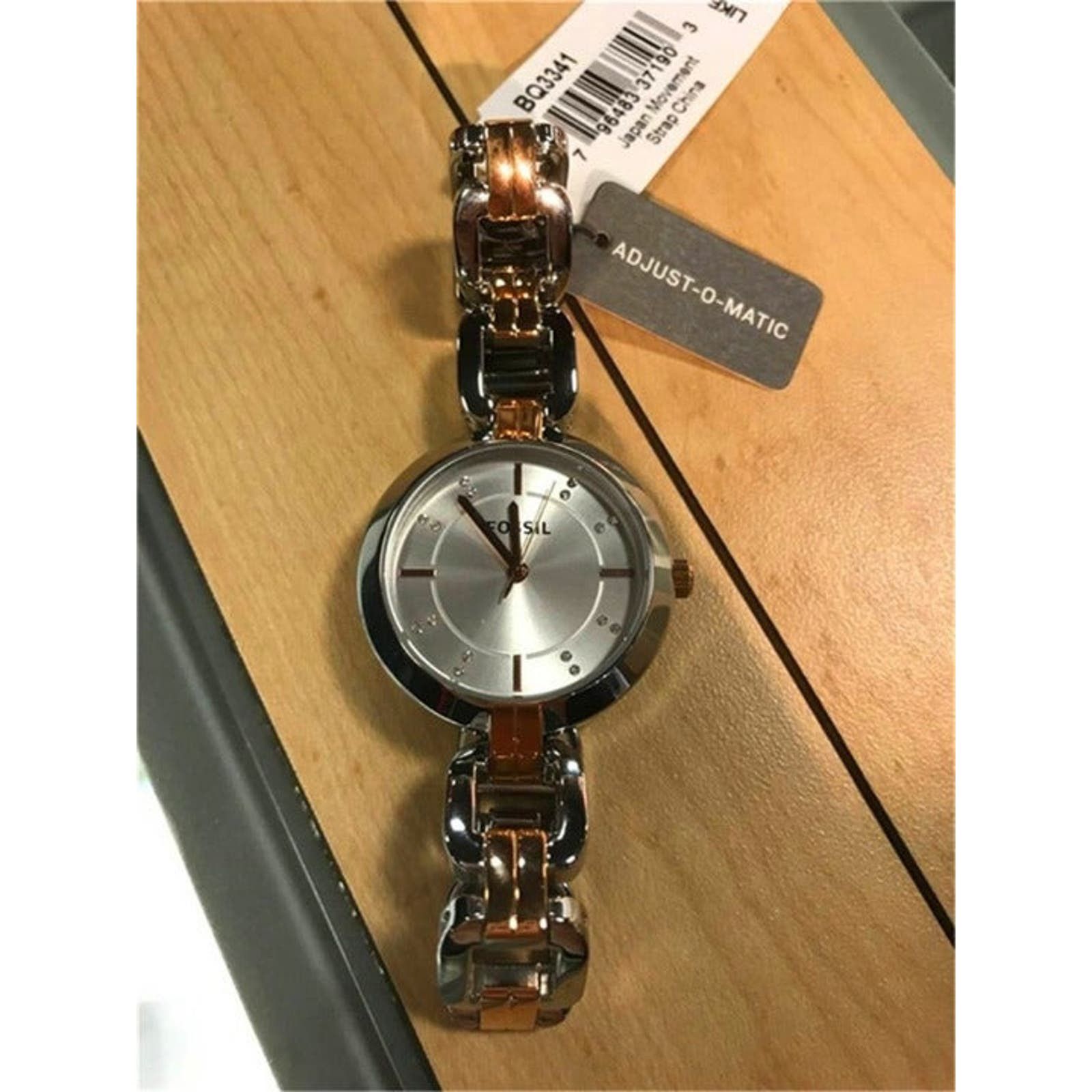 Fossil Fossil BQ3341 Ladies Kerrigan Three-Hand Two-Tone Stainless ...
