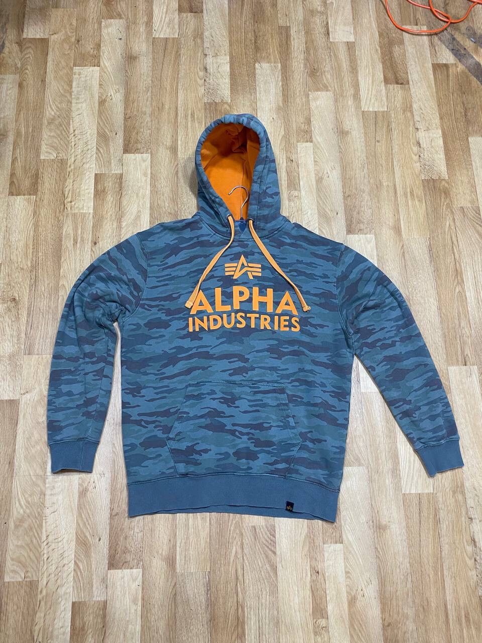 Alpha Industries × Military Alpha industries army big logo hoodie | Grailed