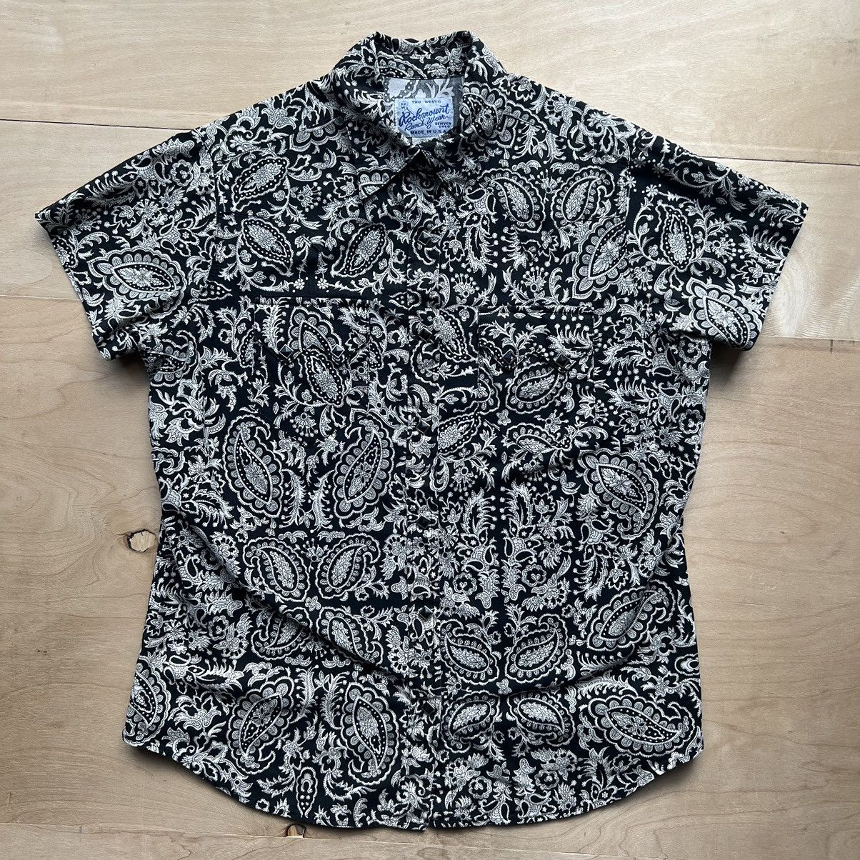 Vintage Vintage Rockmount Ranch Wear Shirt Black Paisley 90s Western ...