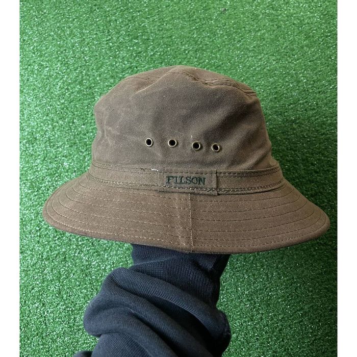 Filson Vintage Filson Tin Cloth Waxed Cotton Packer Small Hat USA | Grailed