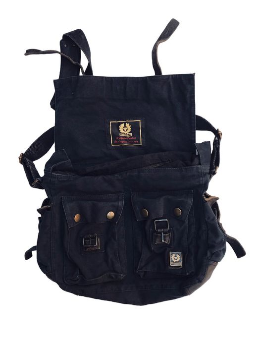 Vintage Belstaff Colonial Canvas Leather Messenger bag | Grailed