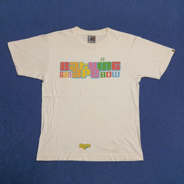 Bape Bathing Ape Rainbow Tee | Grailed