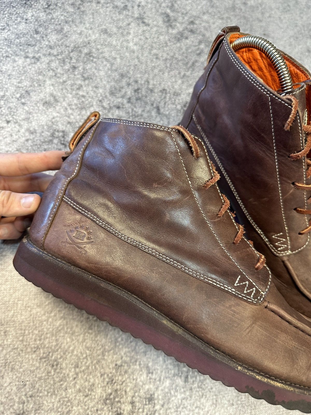 Adidas × Ransom Clothing × Streetwear Y2K Adidas Ransom Leather Boots ...