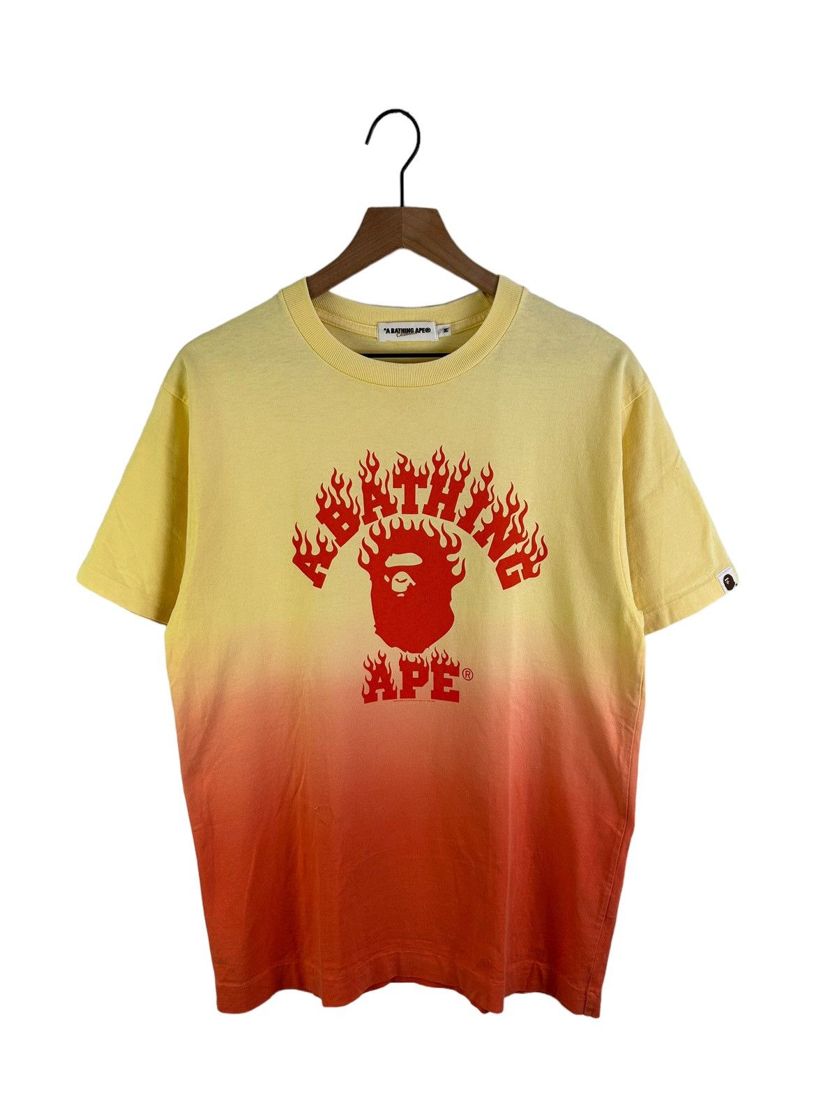 Bape OG Bape Fire Collage Logo Print T-Shirts | Grailed