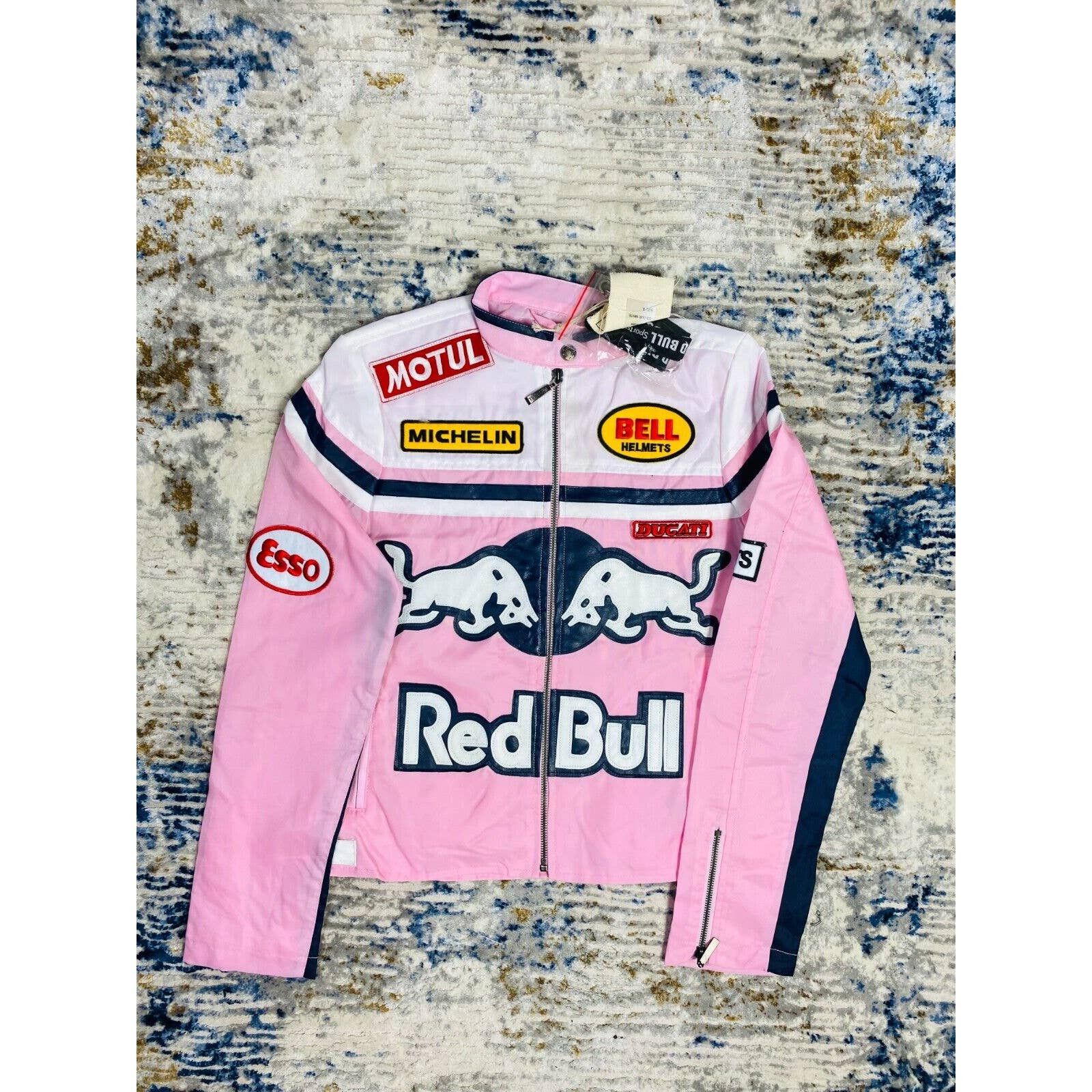 Red Bull VINTAGE RED BULL PARIS JACKET LEATHER CRAZY RARE FROM 90S ...