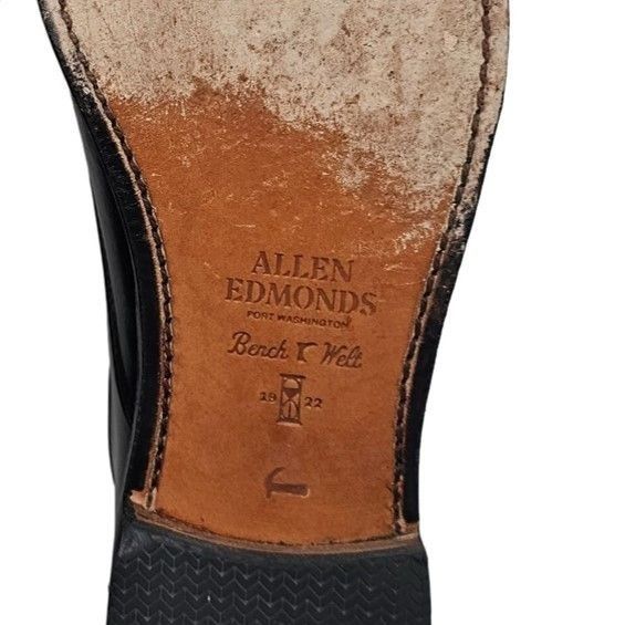 Allen Edmonds Allen Edmonds USA "Park Avenue" Men's 10 Black Leather ...